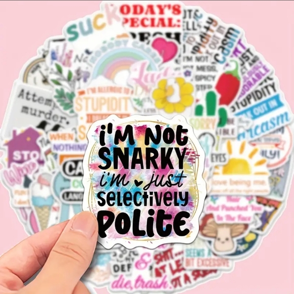 Office | 5 Piece Sassy Sarcastic Stickers | Poshmark